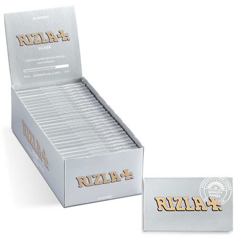 CARTINE RIZLA CORTA DOPPIA SILVER 25X100F imp cons 9.00 - mondoingrosso.it